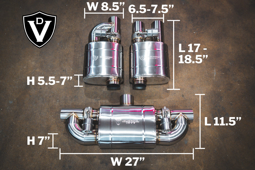 Universal VALVED Muffler Kit – Valvetronic Designs