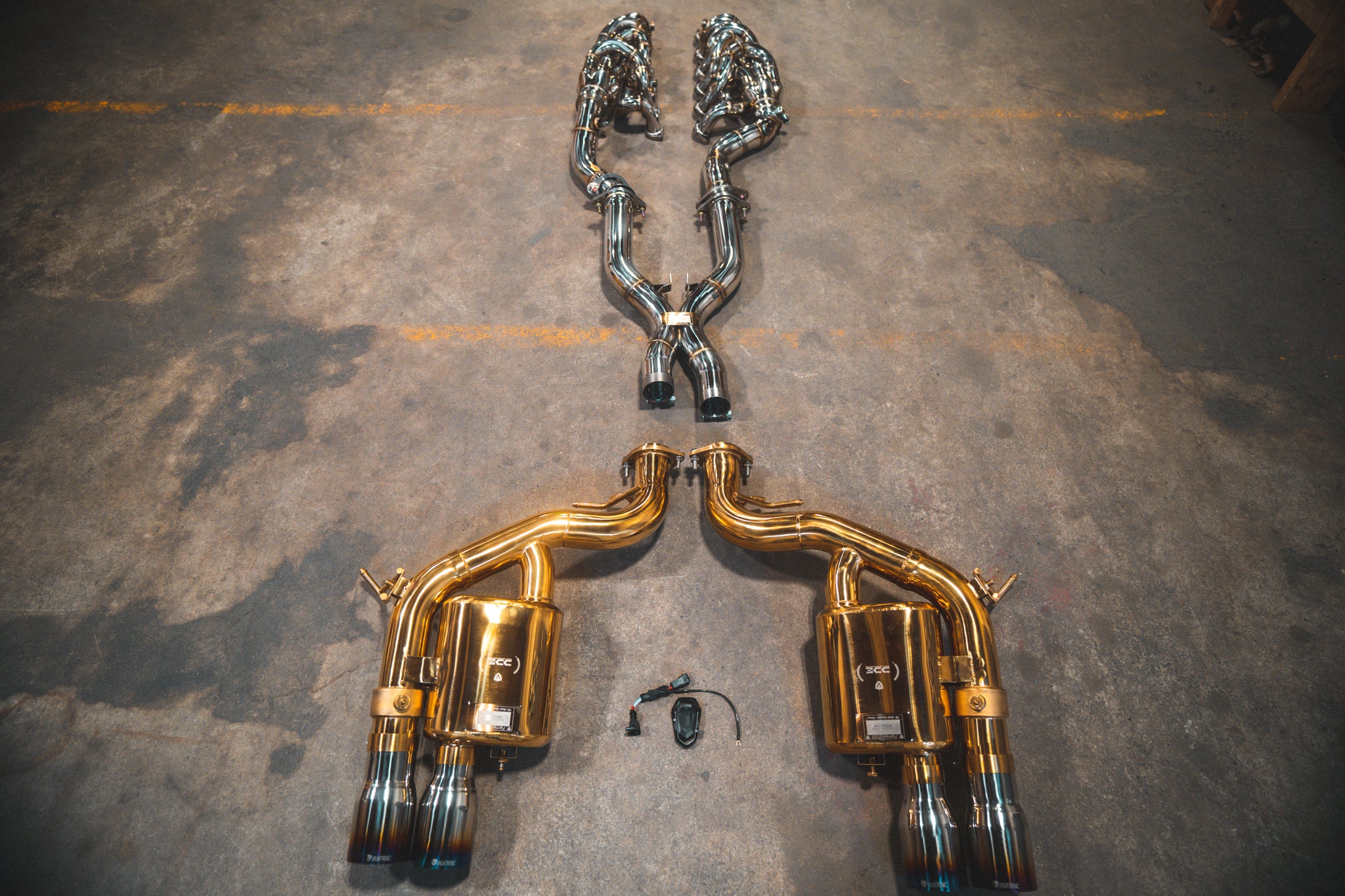 Ferrari 599 RACE F1 Valved Exhaust system – Valvetronic Designs