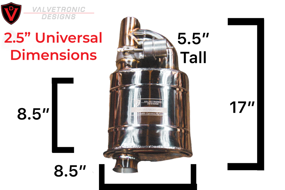 Universal VALVED Muffler Kit – Valvetronic Designs